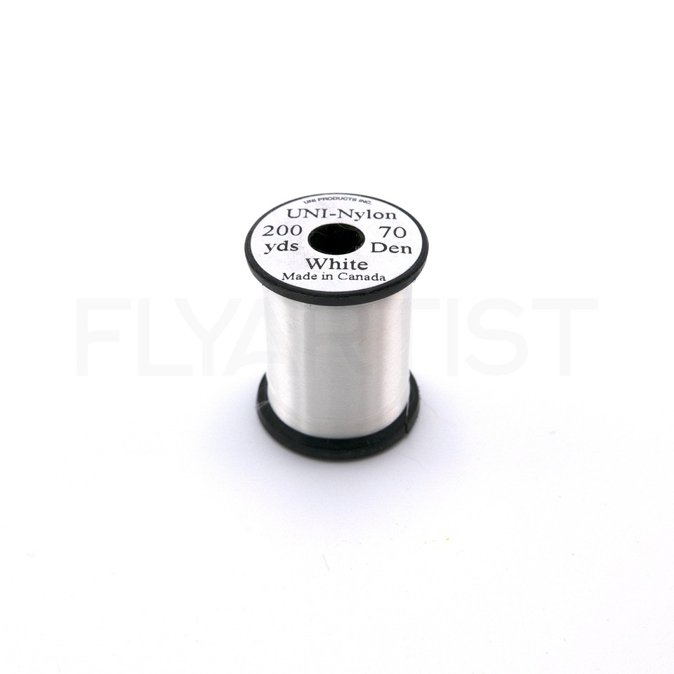 UNI NYLON THREAD - Fly Tying & Jig 70 or 210 Denier - Black White ...