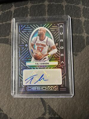 2021-22 Panini Obsidian #AUR-TAJ Taj Gibson Aurora Autographs #/149 | eBay