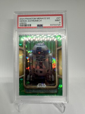 2024 phantom menace s/e heroic astromech green psa 9 | eBay