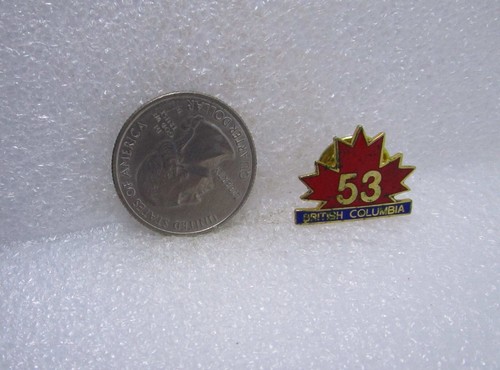 #53 British Columbia Canada Red Maple Leaf Pin | eBay