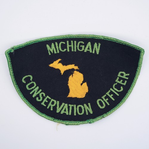 Vintage Michigan Conservation Officer Patch Embroidered Wildlife ...