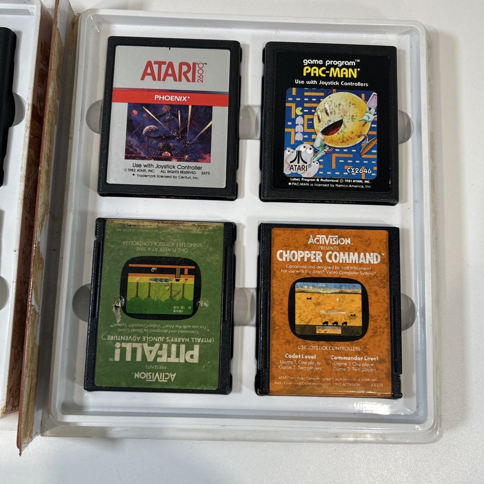 Vintage Atari Game Binder + 8 Games Untested Pac-Man Pitfall Berzerk | eBay