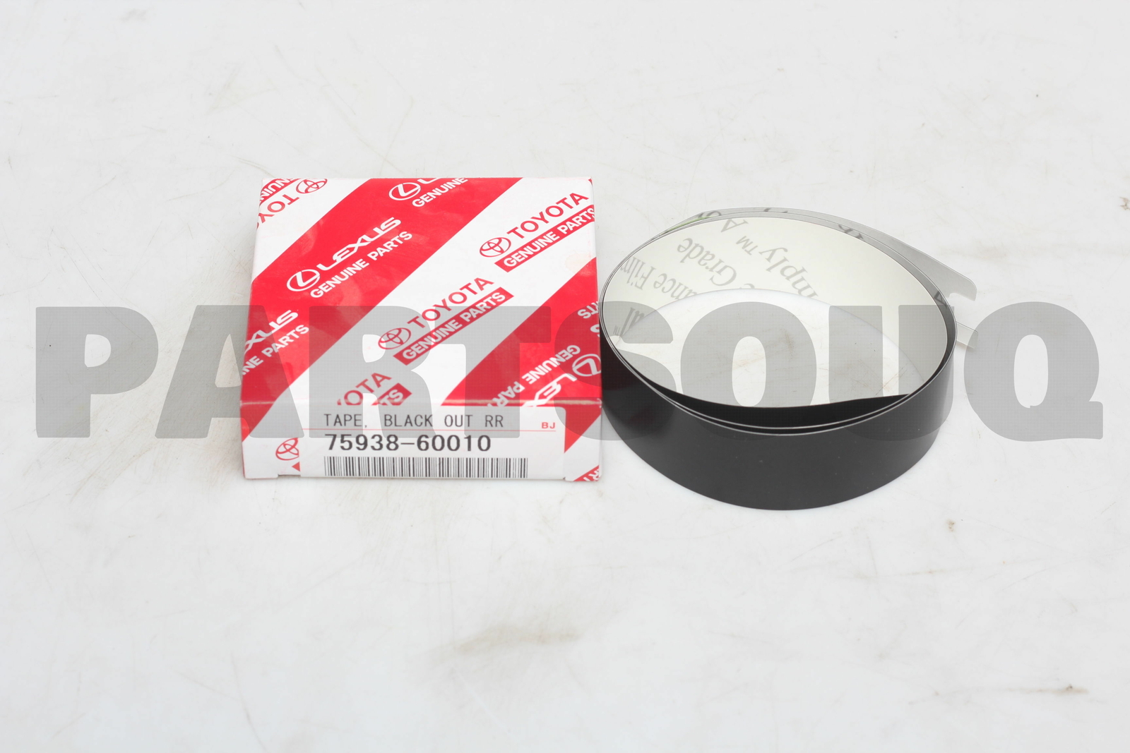 7593860010 Genuine Toyota TAPE, BLACK OUT, INNER UPPER LH 75938-60010 ...