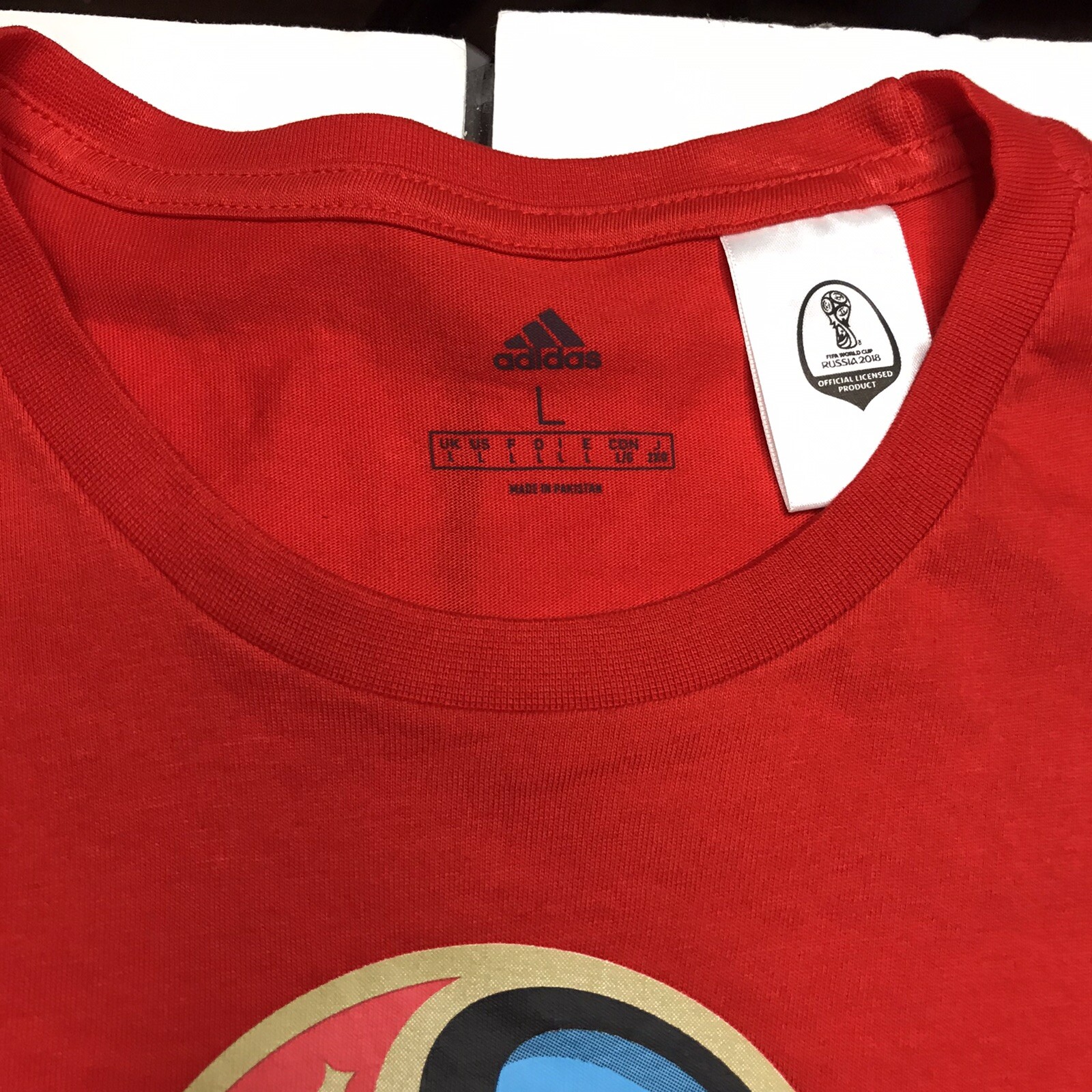 Adidas FIFA World Cup Emblem Tee Russia 2018 Men’s Si… - Gem