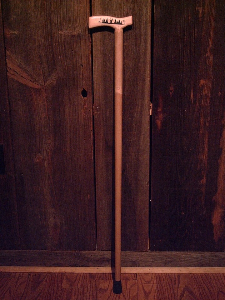 WALKING STICK NATURE SERIES CANES-DEER-BEAR-TURKEY-WOLF-ALL 4 CANES IN ...
