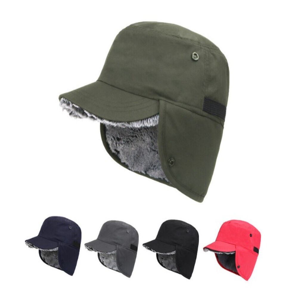 Windproof Hat Flat Cap Waterproof Ski Cap Practical Winter Hat with Ear ...