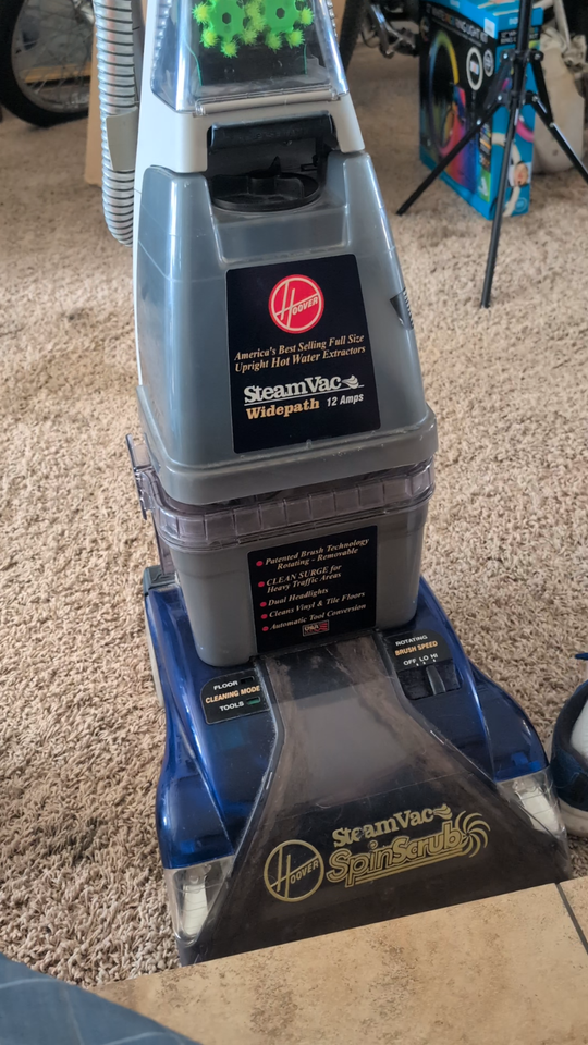 Hoover Steamvac Widepath Spin Scrub Powered Hand Upholstery Tool w ...