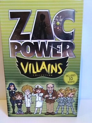 Zac Power VILLAINS collection 10 book box set like New | eBay Australia