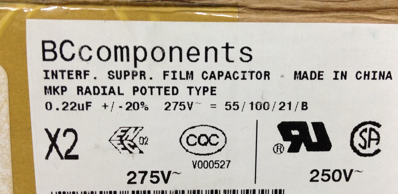 50pcs BCC 2222-336-20224 MKP 336 0.22uF 20% 275V Radial Film Capacitor ...