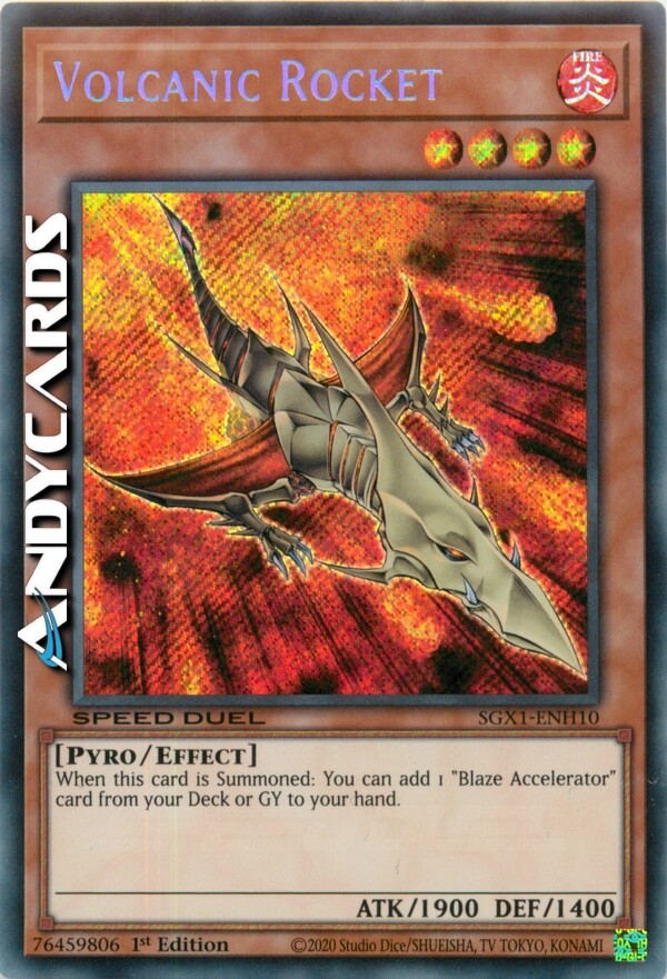 VOLCANIC ROCKET (SPEED DUEL) • (Razzo Vulcanico) • Segreta • SGX1 ENH10 ...