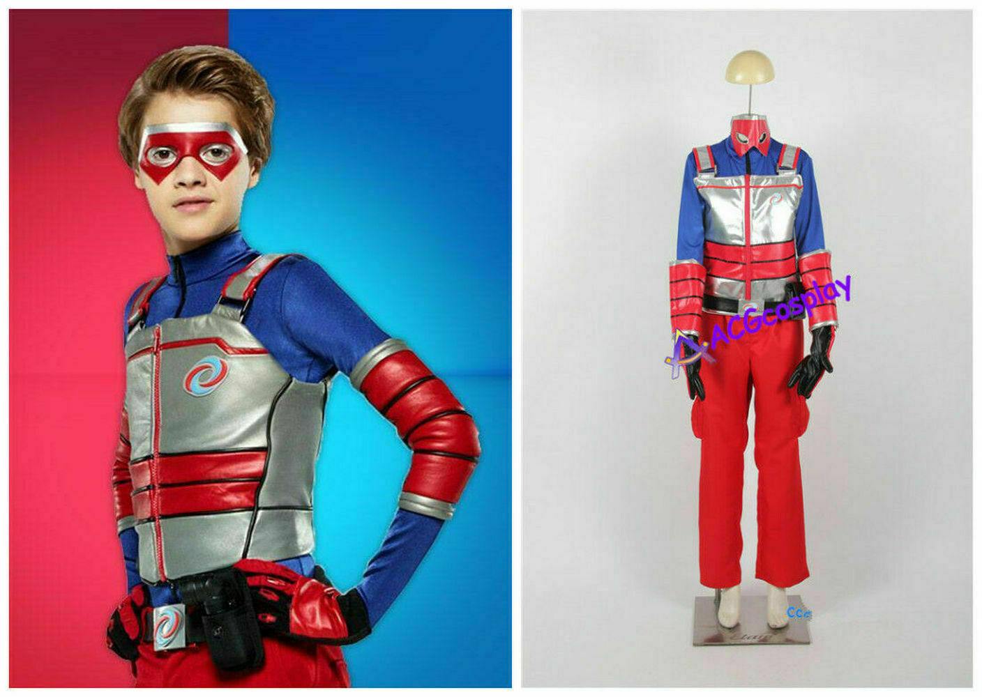 Henry Danger Kid Danger Cosplay Costume include mask Full set | eBay