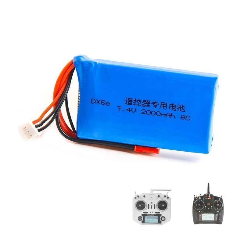 7.4V 2000mAh 8C Battery JST plug for DX6E DX6 RC MODEL Transmitter ...