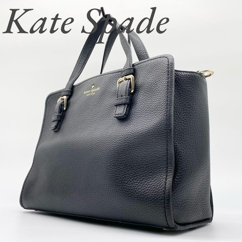 Kate Spade Handbag Leather Brand Logo Black | eBay