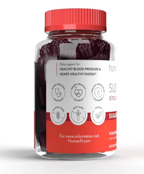 SuperBeets Sugar-Free Nitric Oxide Circulation Gummies For Heart Health ...