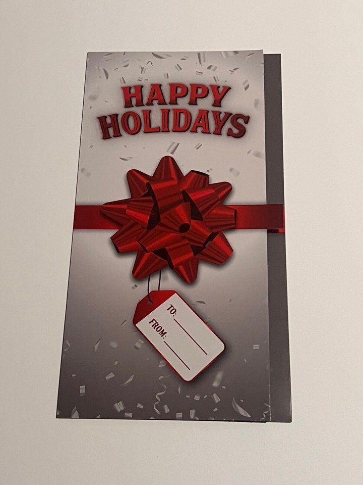 8 HOLIDAY CHRISTMAS FL LOTTERY SCRATCH TICKET HOLDER SLEEVE GIFT ...