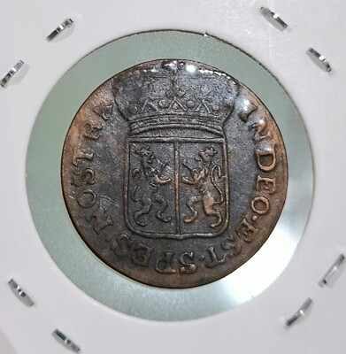 1791 Dutch Netherlands Voc Duit New York Penny Gelderland Copper Coin ...