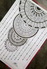 Mandala Art A4 Size Paper Unframed Design Pattern pencil Art Beautifu ...