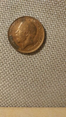 1918 Great Britain One Penny George V Kings Norton Mint Penny KM#810 | eBay