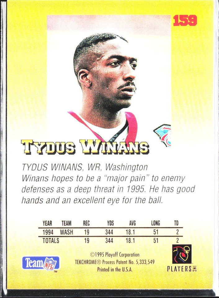 1995 Playoff Prime #159 Tydus Winans EX+ | eBay