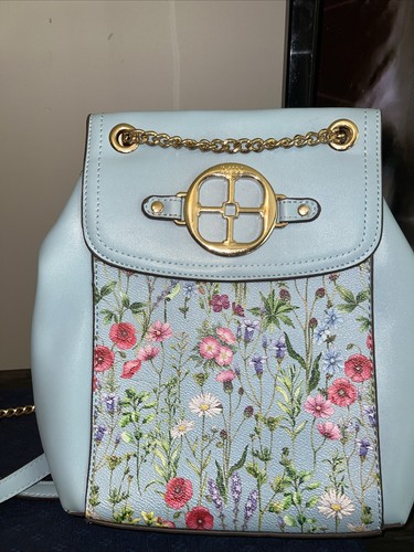 Iman Floral Purse Backpack Adjustable Strap | eBay