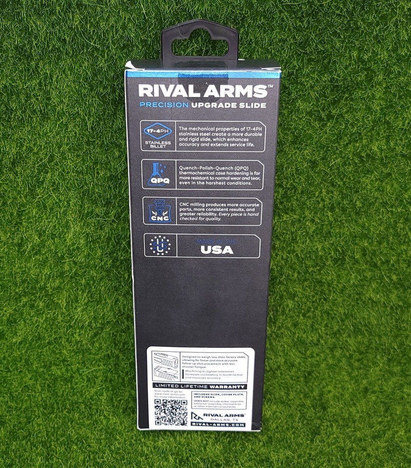 Rival Arms Slide for Glock 17 Gen 3 DOC Optic Ready, Satin Black QPQ ...