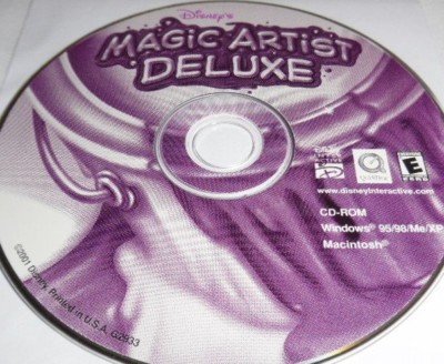 Disney's Magic Artist Deluxe - PC CD Computer Software Disc Only #81B ...