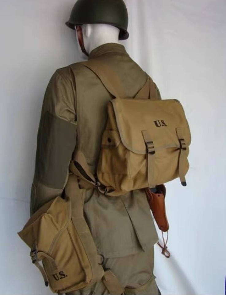 New WWII US Army M1936 M36 Musette Field Bag Backpack Haversack ...