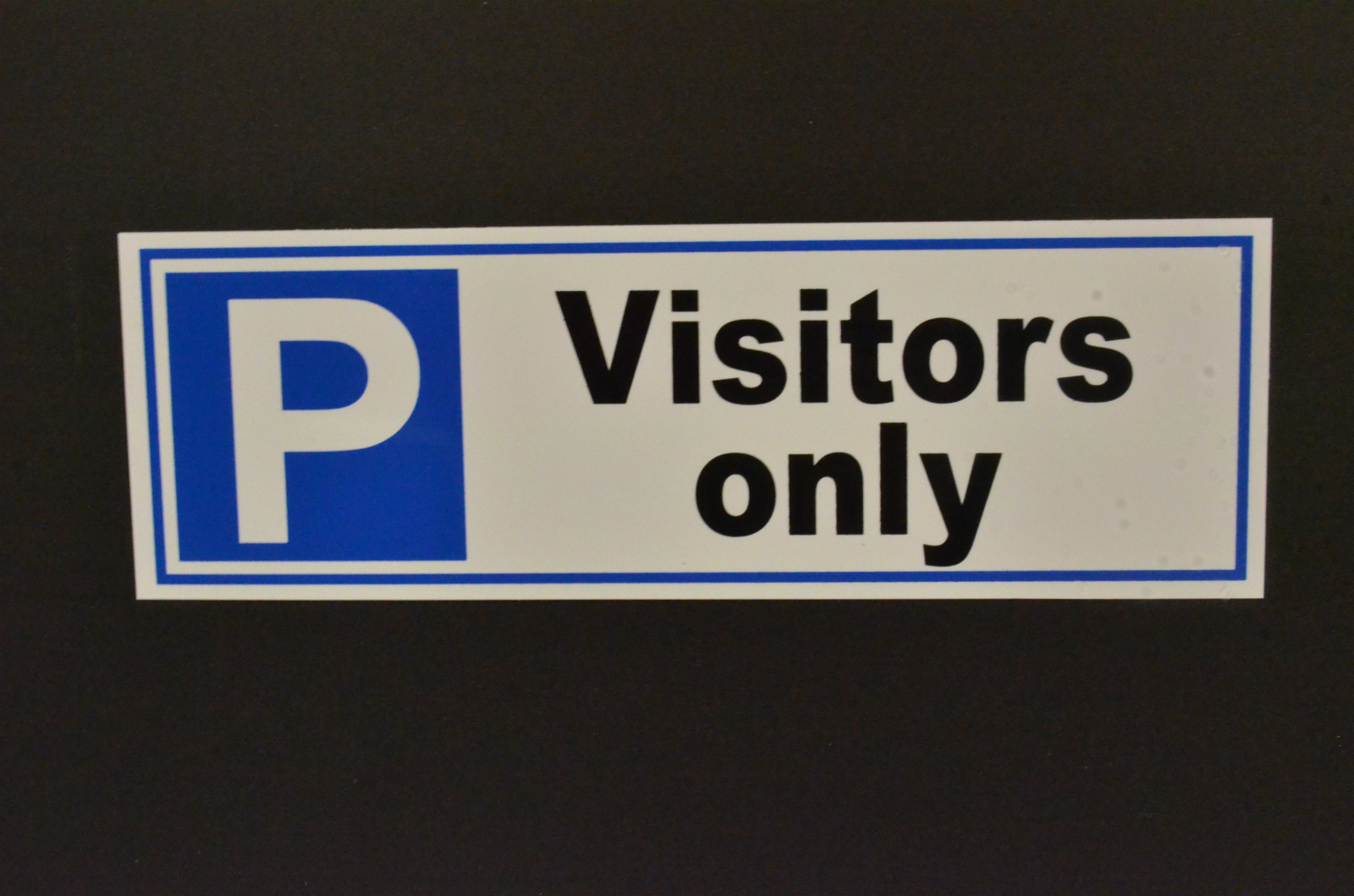 Visitors Only Parking Sign Plastic Or Metal 2 Sizes 450x150 Or ...