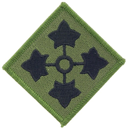 ARMY 4TH INF.DIV. (SUBDUED) Embroidered Patch (3") (0703) | eBay