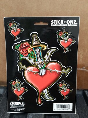 Bleeding Heart Window Decal Bumper Sticker for Car/Truck/Motorcycle ...