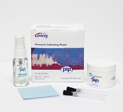 PIP Mizzy 1.25 oz. White Pressure Indicator Paste + 1 oz Remover Dental ...