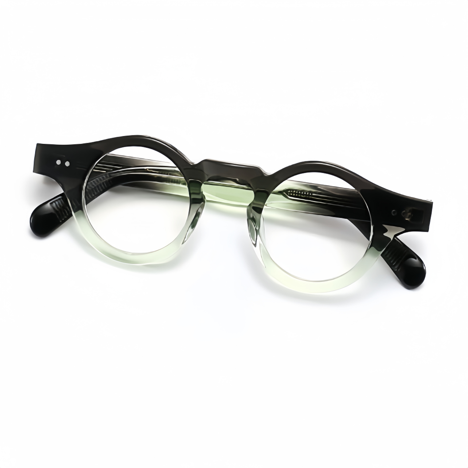 Retro Small Round Acetate Reading Eyeglasses Frames Men Women Hand Made ...