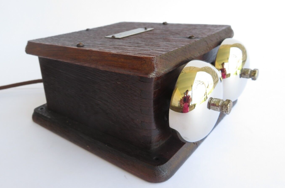 Antique telephone Chicago Supply Company Aux ringer restored outside ...