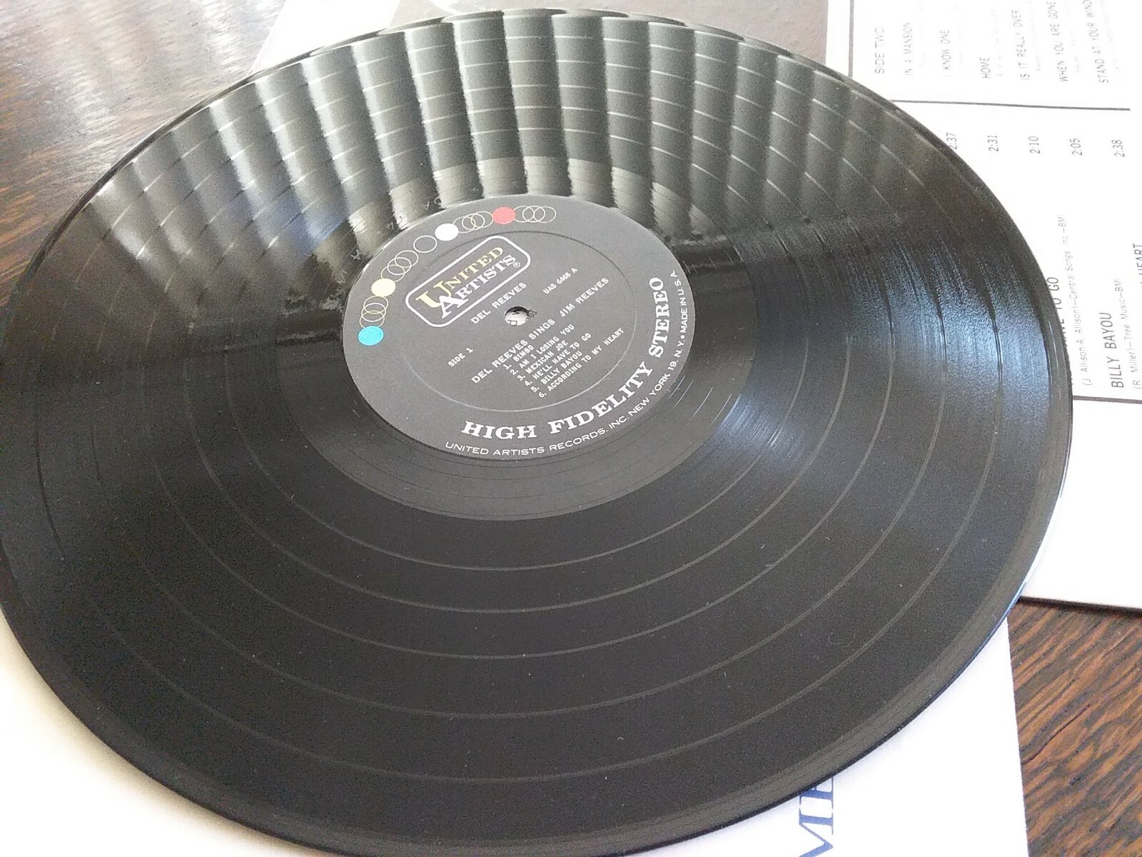 Del Reeves - Del Reeves Sings Jim Reeves - UAS 6468 | eBay