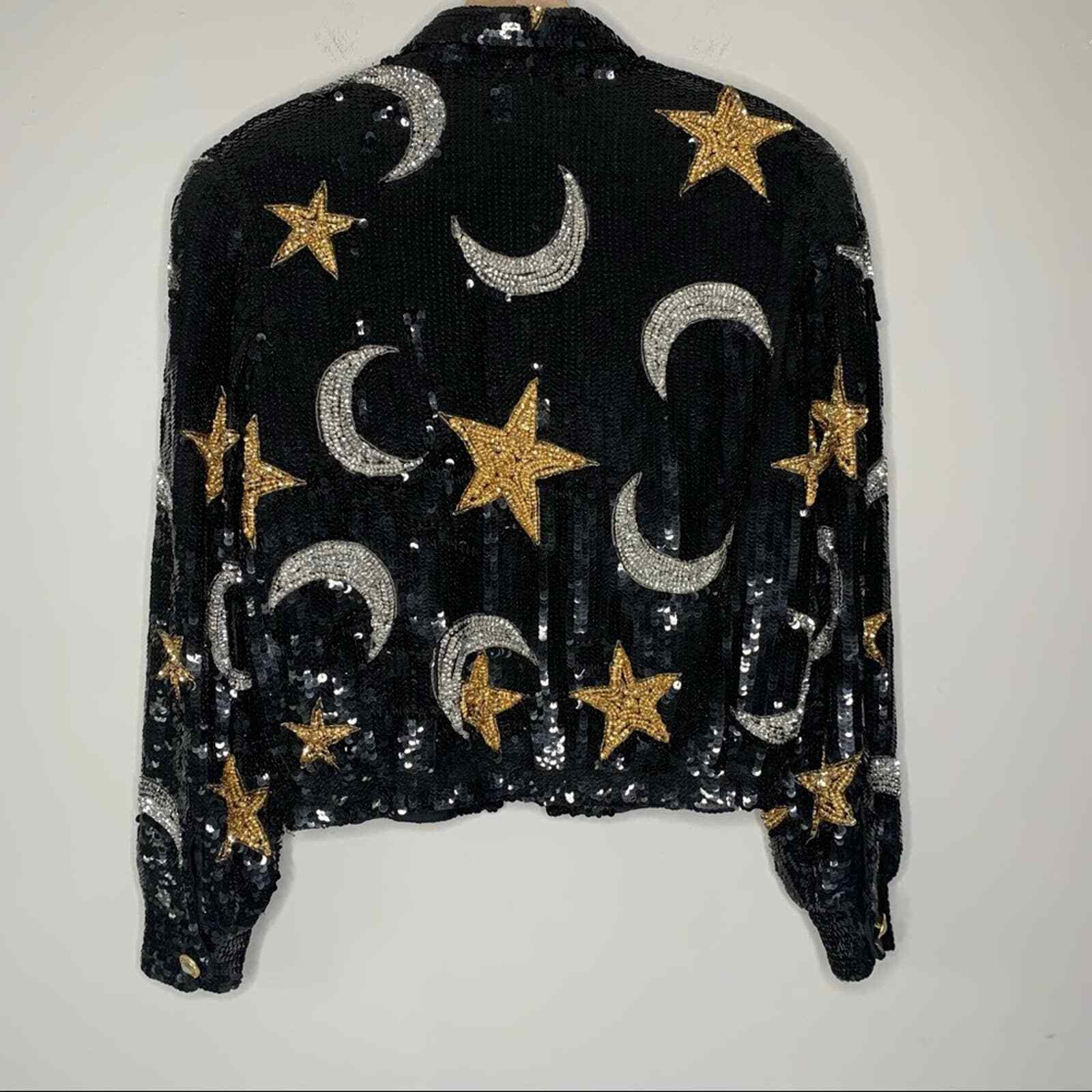 Vintage Sequin jacket with moon and stars - Gem