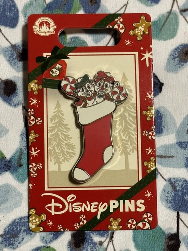 Disney Parks Merry Christmas 2022 Chip and Dale Stocking Pin | eBay