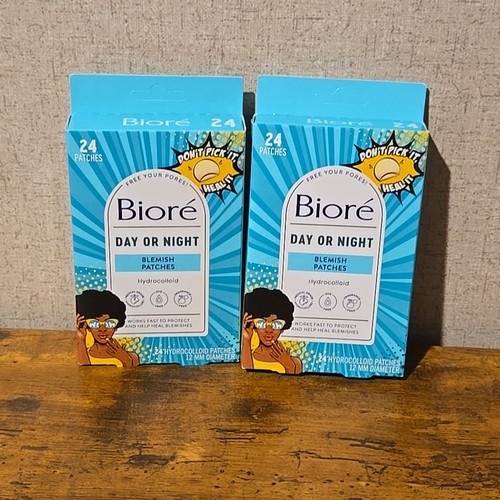 48 BIORE Day or Night BLEMISH PATCHES - Lot Of 2 Boxes New Sealed Exp ...