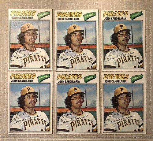 1977 TOPPS BASEBALL #510 JOHN CANDELARIA PITTSBURGH PIRATES VINTAGE - 6 ...