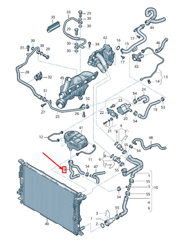 NEU AUDI A6 AVANT C7 KÜHLMITTELSCHLAUCH UND SCHNELLFREISETZUNG ...