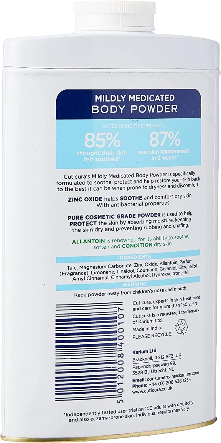 3 X Cuticura Mildly Medicated Original Body Talcum Powder 150G ...