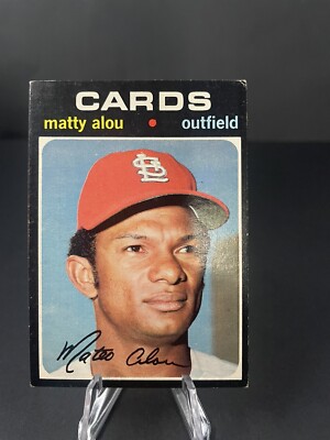1971 Topps Baseball Card # 720 Matty Alou - St. Louis Cardinals SP (VG ...