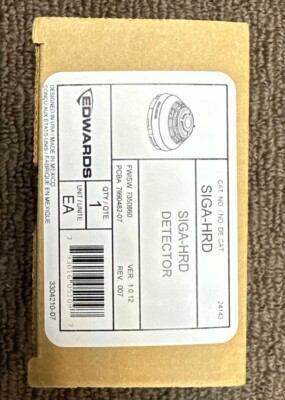 Edwards EST SIGA-HRD Heat Detector Head, Factory Sealed | eBay