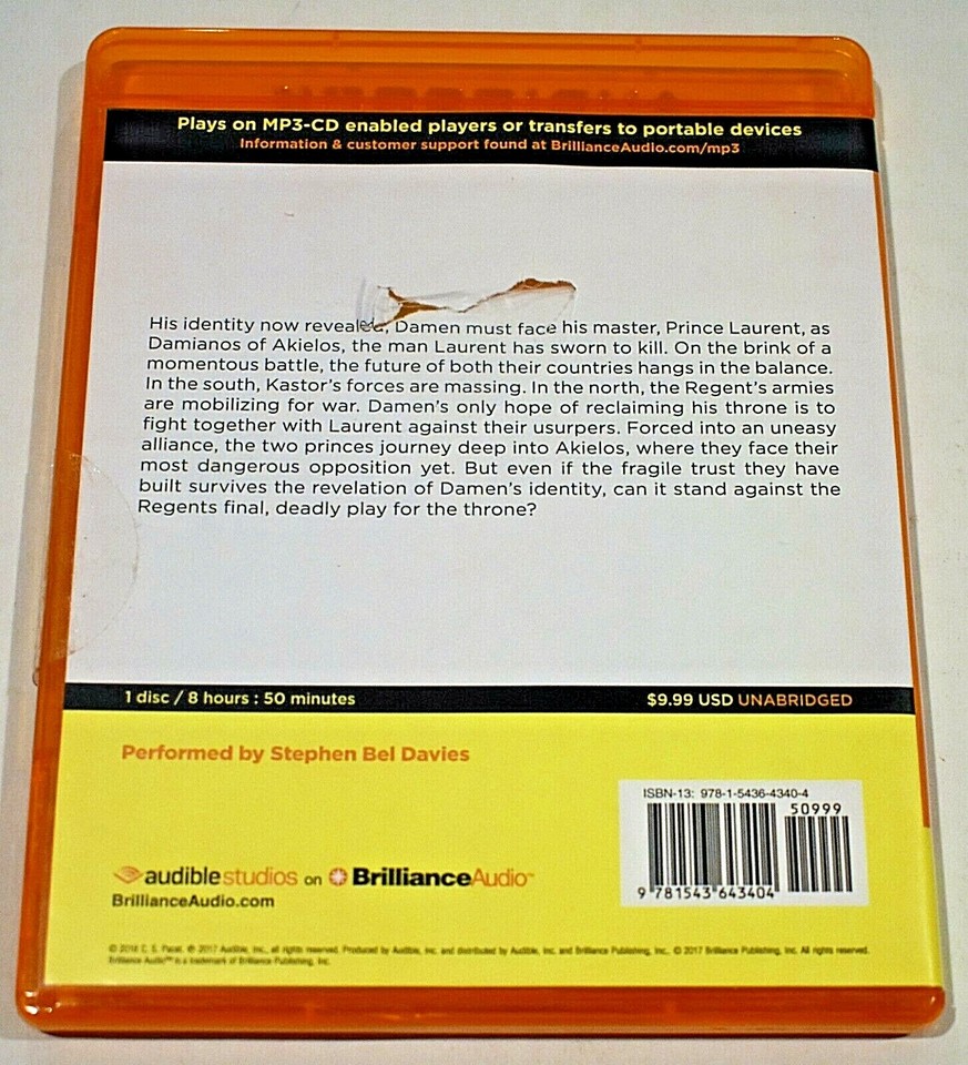 Kings Rising by C. S. Pacat (2017 MP3 CD, Unabridged) Audio Book, Free ...