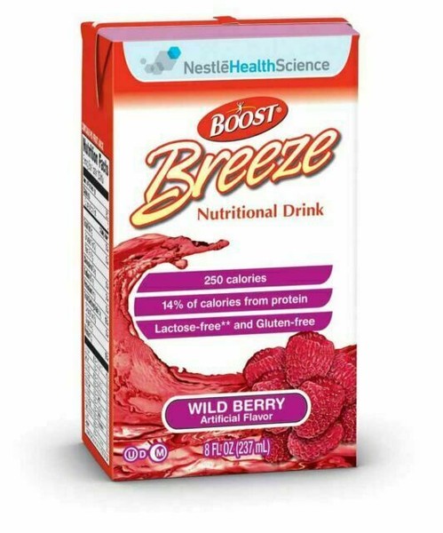 Nestlé BOOST Breeze Wild Berry Nutritional Drink, 8 oz - 27 Count for ...