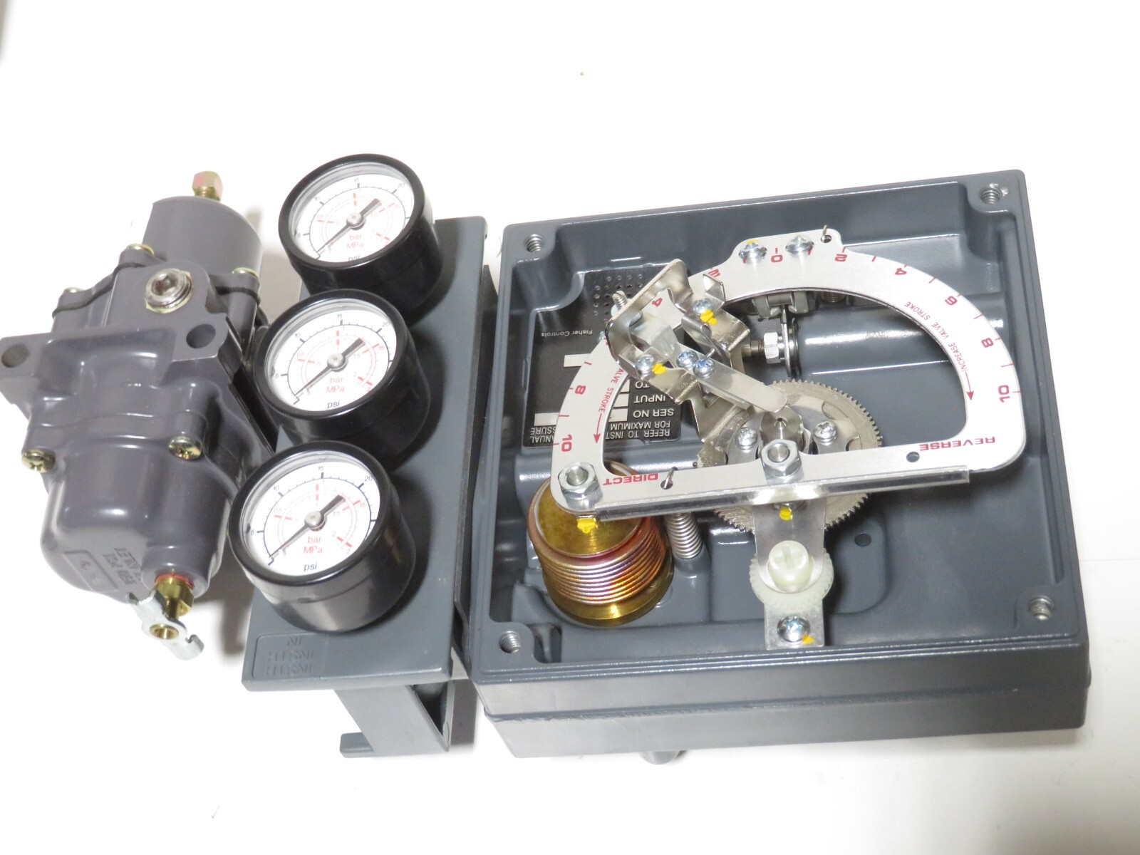 Fisher 3582 Pneumatic Positioner 3-15PSI w/ 67CFR-362 And Feedback Arm ...