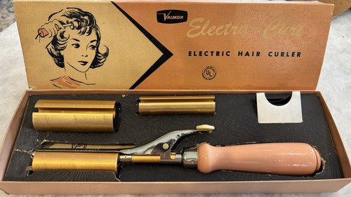 Vintage Valmor Electra Curl Hair Curler WORKS! Model 100 Pink. | eBay