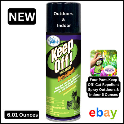 Four Paws Keep Off! Cat Repellent Spray, 6 oz, for Outdoors & Indoor ...