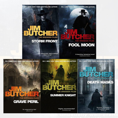Dresden Files Series (1-5) Jim Butcher 5 Books Collection Pack Set ...