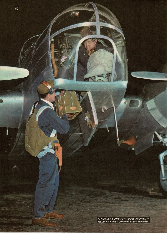 WWII CONSOLIDATED Liberator C-87 / BEECH Bomber Trainer 1943 MAGAZINE ...