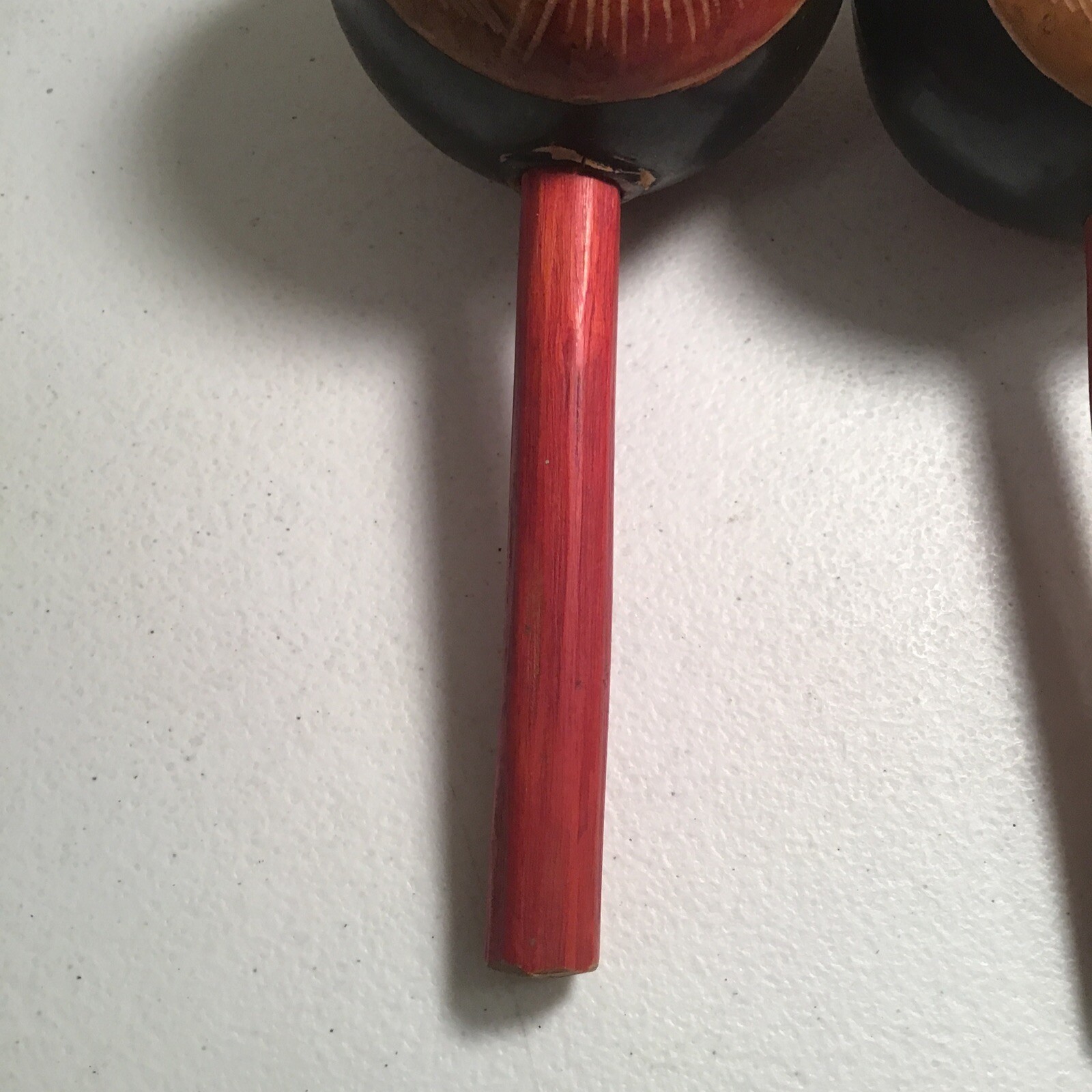 Recuerdo De Cartagena Wood Handmade Maracas Painted Art Vintage ...